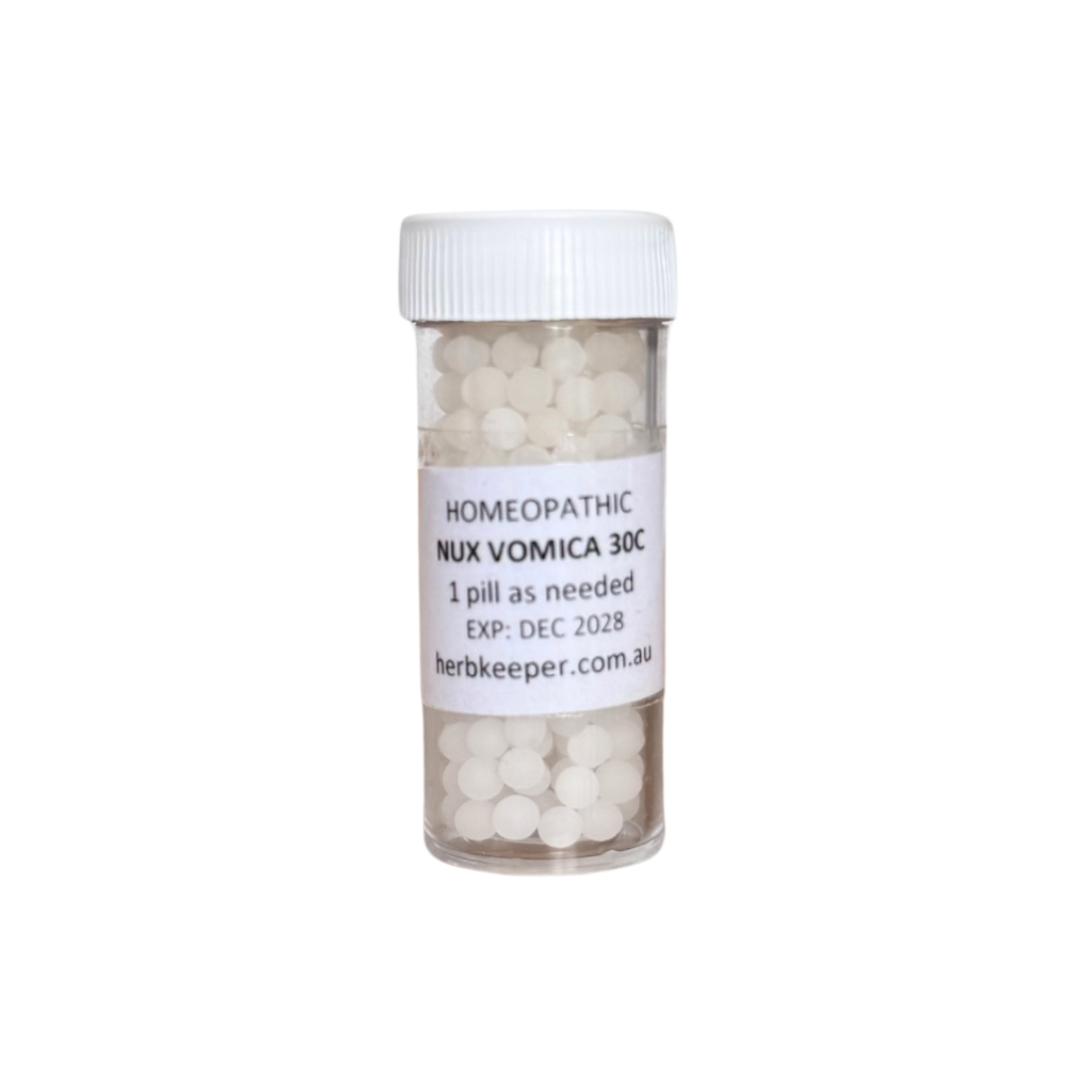 HOMEOPATHIC NUX VOMICA 30C PILLS – Wildcraft Dispensary